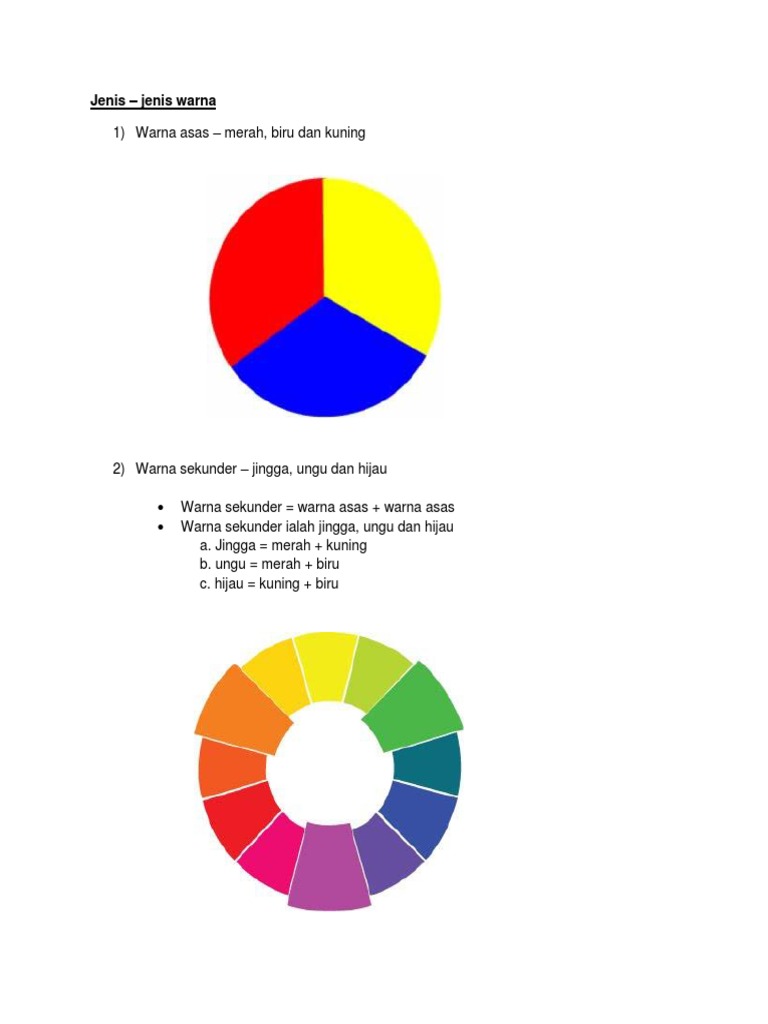 Jenis - Jenis Warna | PDF