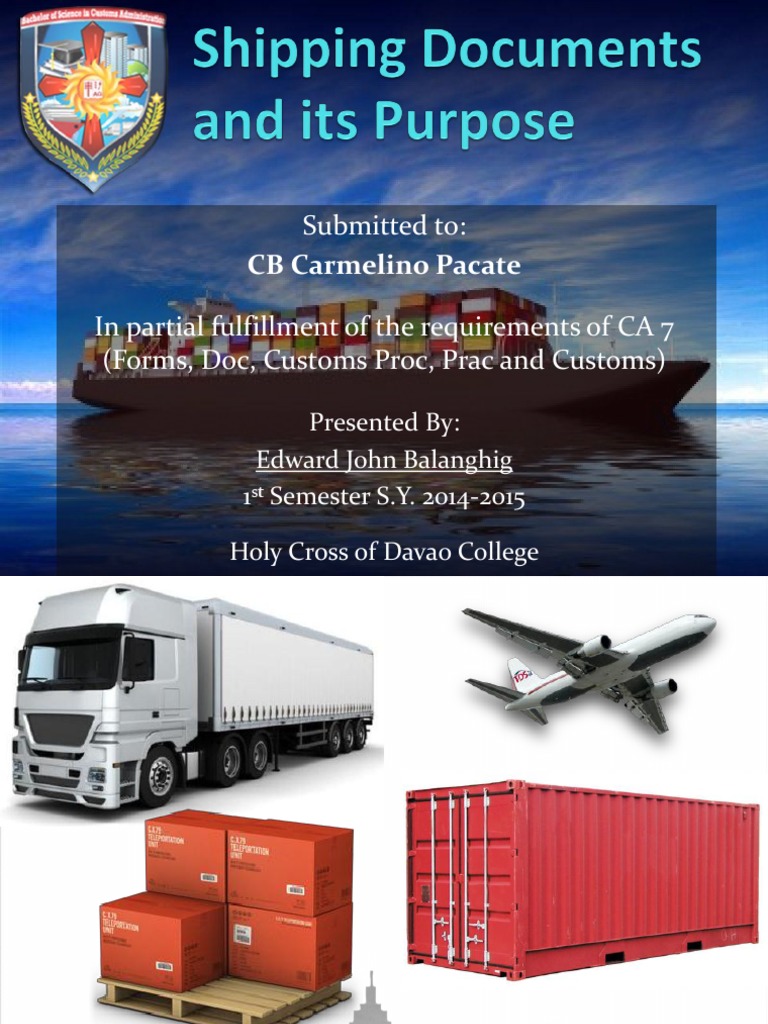 Shipping Documents | PDF | Bill Of Lading | Cargo