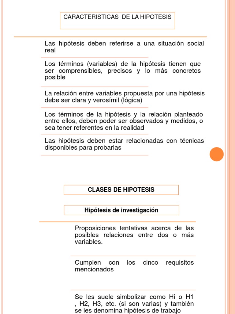 Exposicion Clases y Formulacion de Hipotesis | PDF | Hipótesis ...