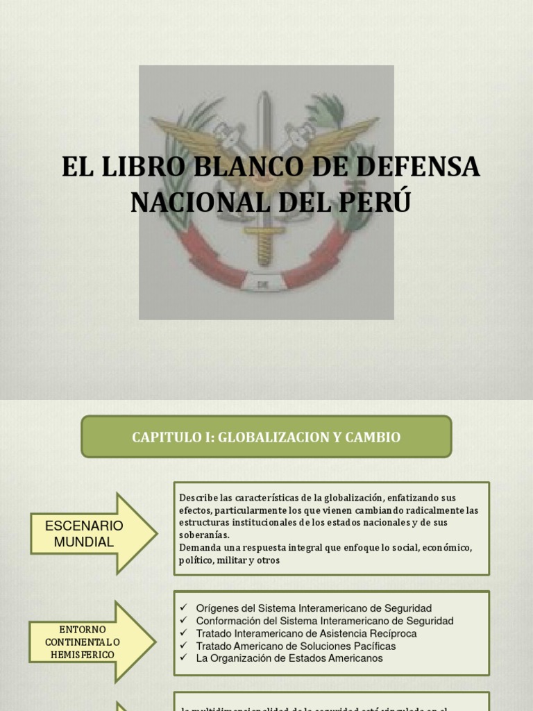 Libro Blanco de Defensa Nacional 2024 | PDF | Perú | Estado (política)