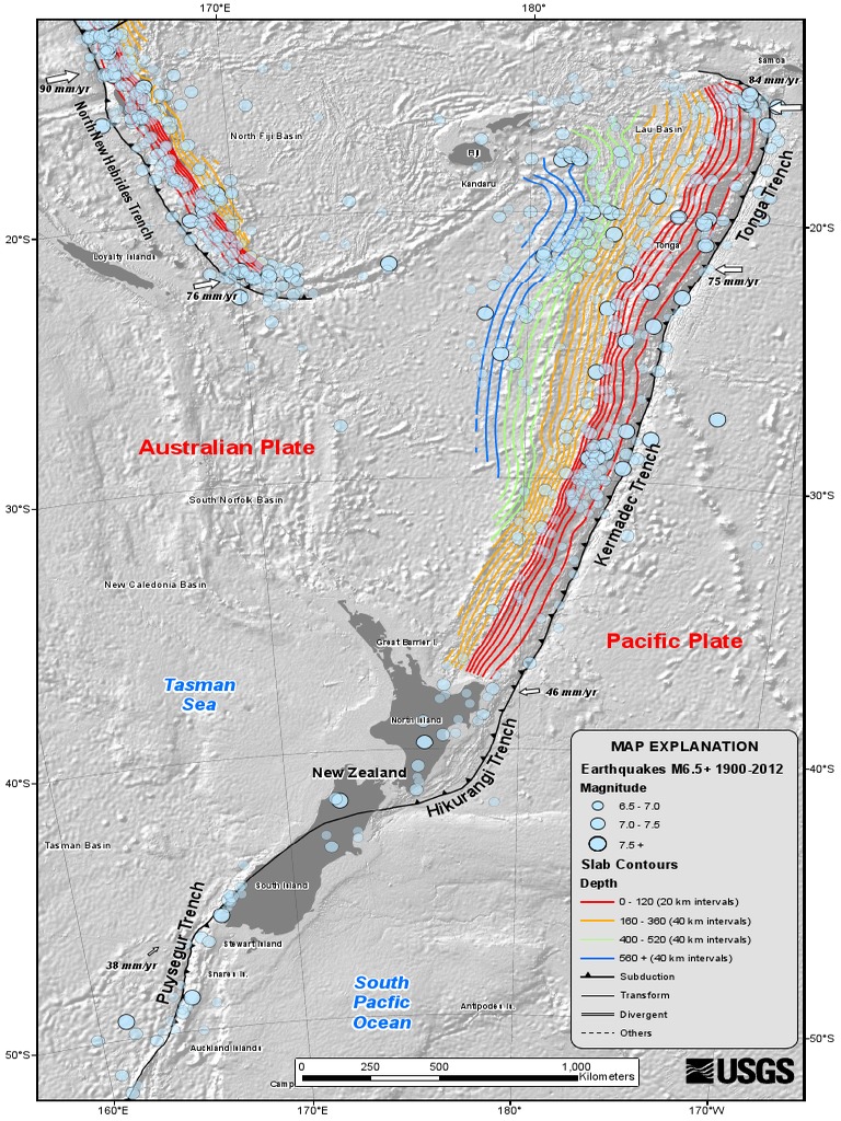 Australia Plate Tectonic Map - USGS | PDF | Home & Garden