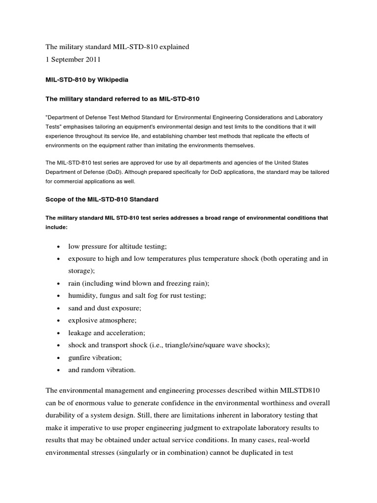 Mil Std 810 Manual _ Mil Std 810 Guidelines – OAPHT