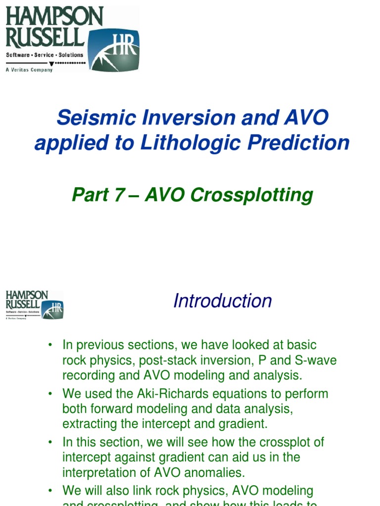 7 AVO Cross Plot | PDF | Applied And Interdisciplinary Physics | Physics