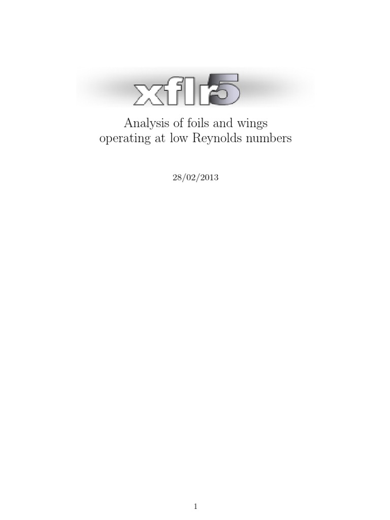 XFLR Guidelines | PDF