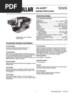 Cat C18 ACERT Spec Sheets - Commercial C18 ACERT Marine Propulsion ...