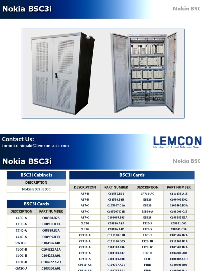 Nokia BSC 3i3 | PDF