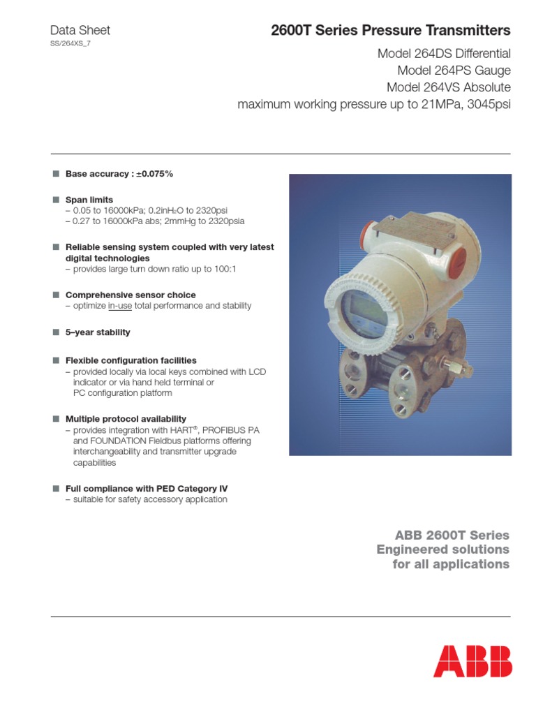 abb pdit data sheet.pdf | Signal (Electrical Engineering) | Power Supply