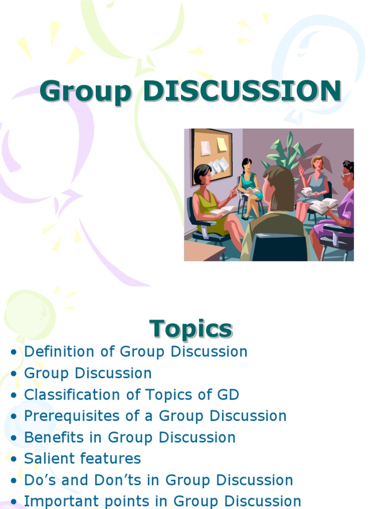 Group Discussion | PDF | Conversation | Argument