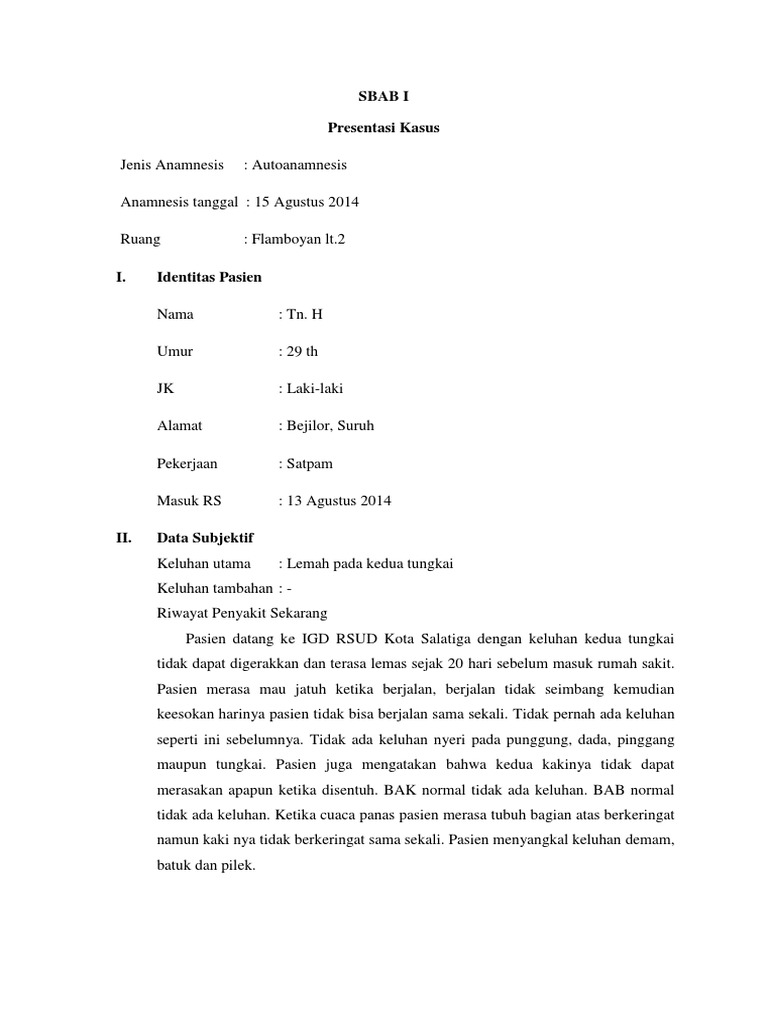 Paraparese Inferior | PDF