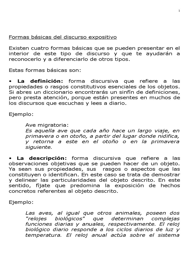 Formas Basicas Del Disc Expositivo Ejerc | Descargar gratis PDF ...