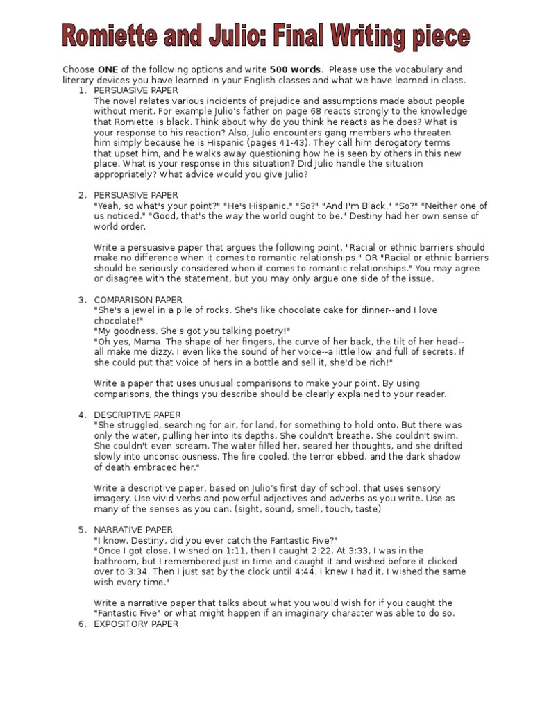 Romiette and Julio Final Assignment | PDF | Communication | Linguistics