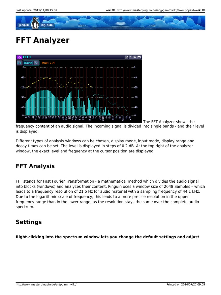 FFT Analyzer | PDF | Spectral Density | Sampling (Signal Processing)