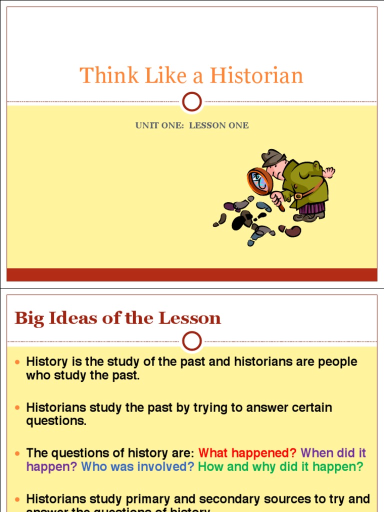 Thinking Like A Historian - Misd - Home | PDF | Historian | Causality
