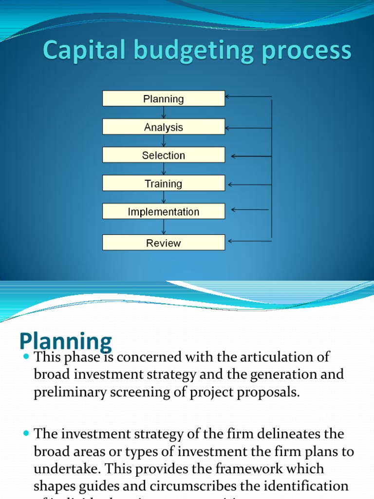 Capital Budgeting Process Guide | PDF | Technical Analysis | Loans