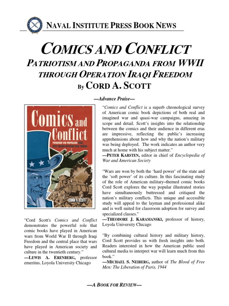 BOOK NEWS: Comics and Conflict: Patriotism and Propaganda From WWII ...
