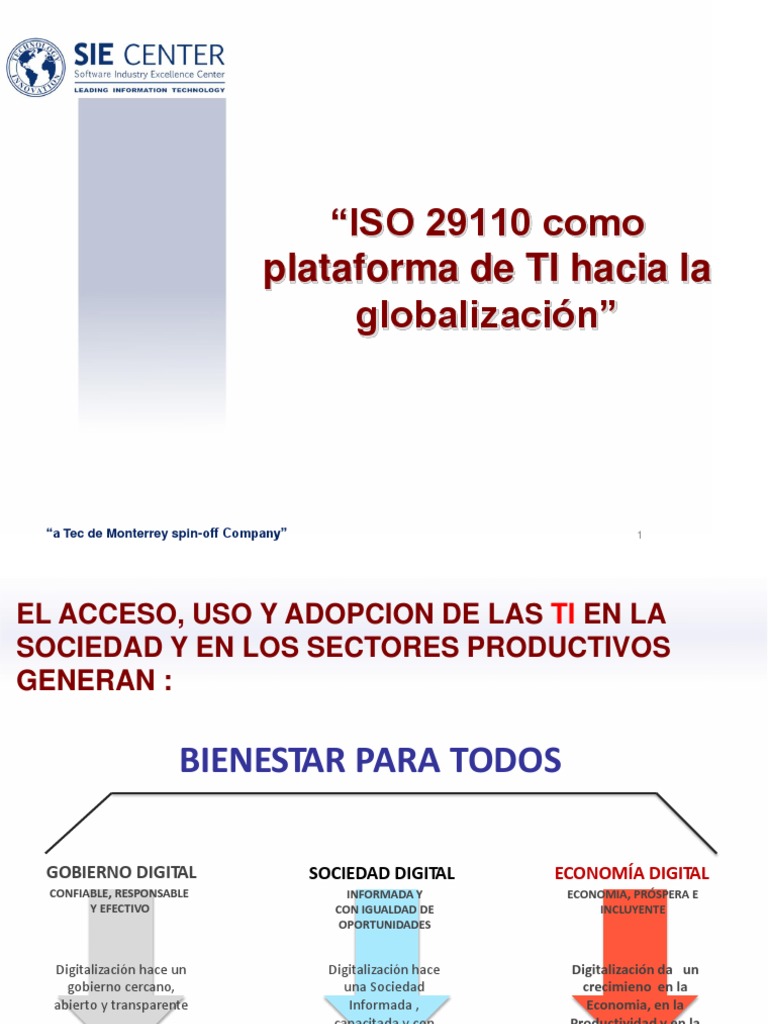 ISO 29110 Plataforma para La Globalizacion VF | PDF | Ingeniería de ...