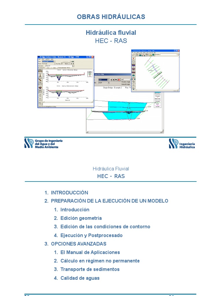 Manual HEC-RAS: Modelado Hidráulico | PDF | Geometría | Informática y ...