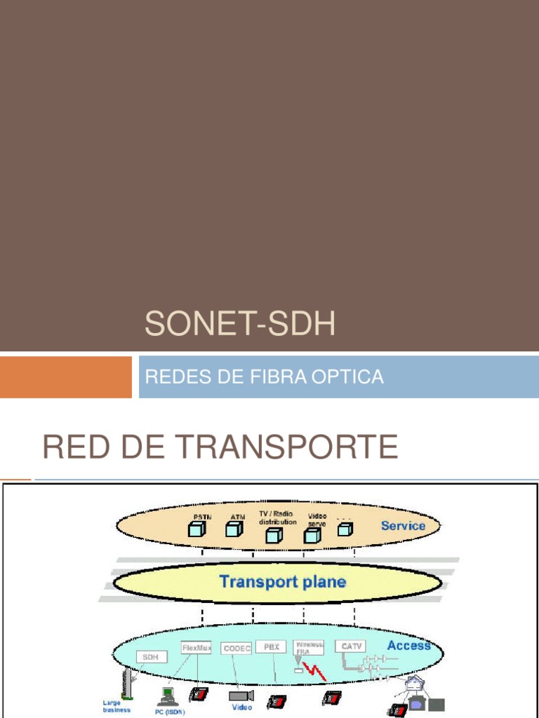 Sonet SDH | PDF | Red de computadoras | Datos de computadora