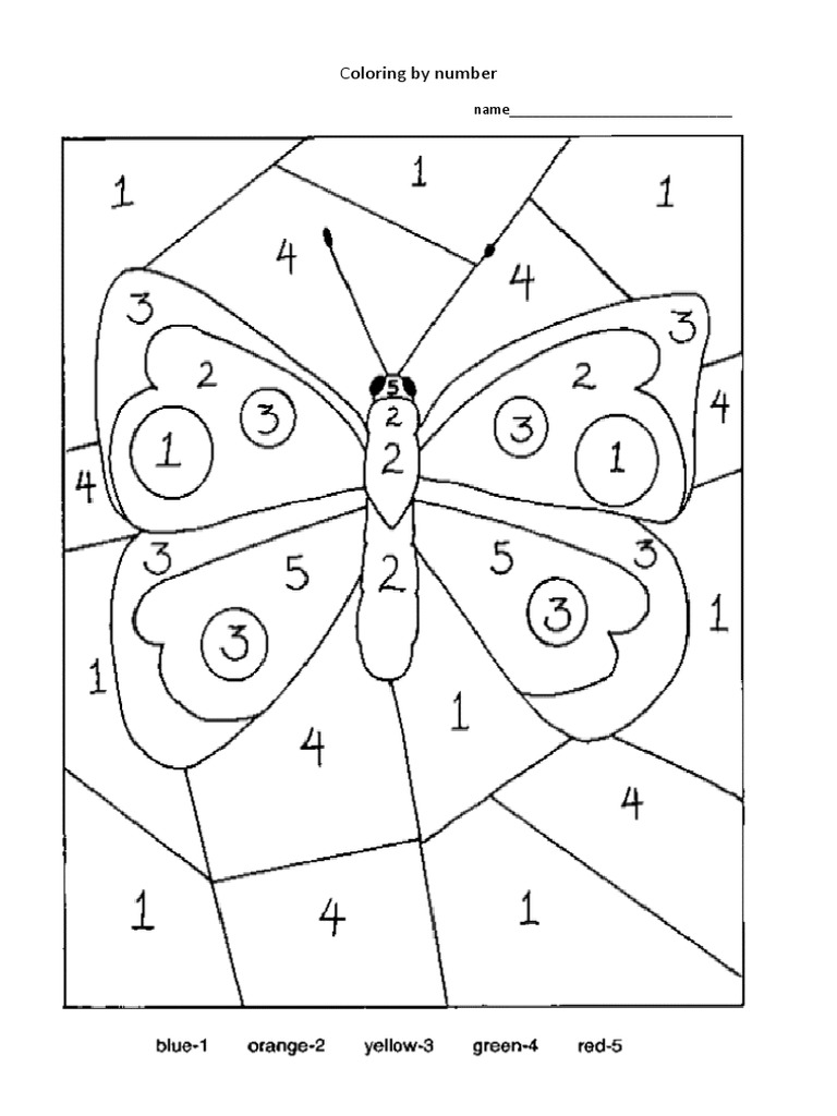 Coloring by Number: Name | PDF