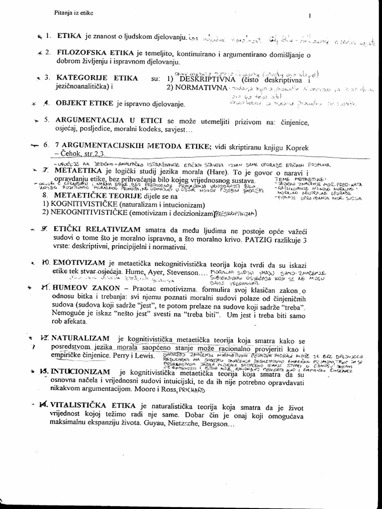 Etika - Skripta | PDF