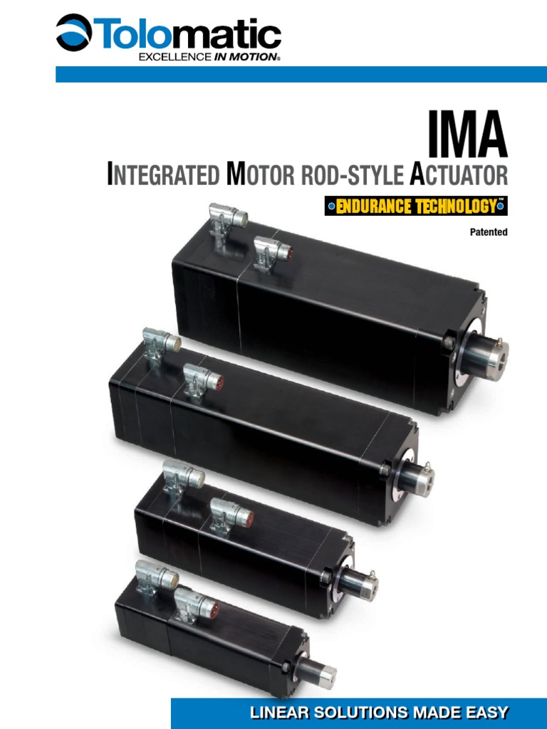 Tolomatic IMA Integrated Motor Rod-Style Actuator Brochure | PDF ...