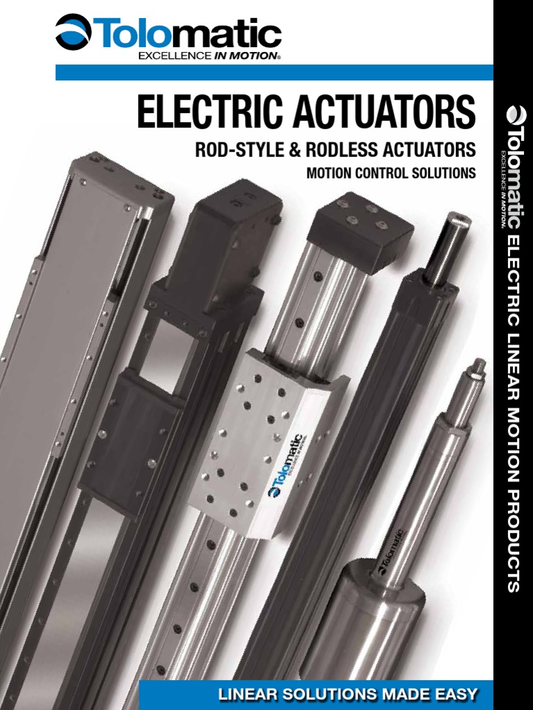 Tolomatic Electric Linear Motion Products Foldout Brochure | PDF ...