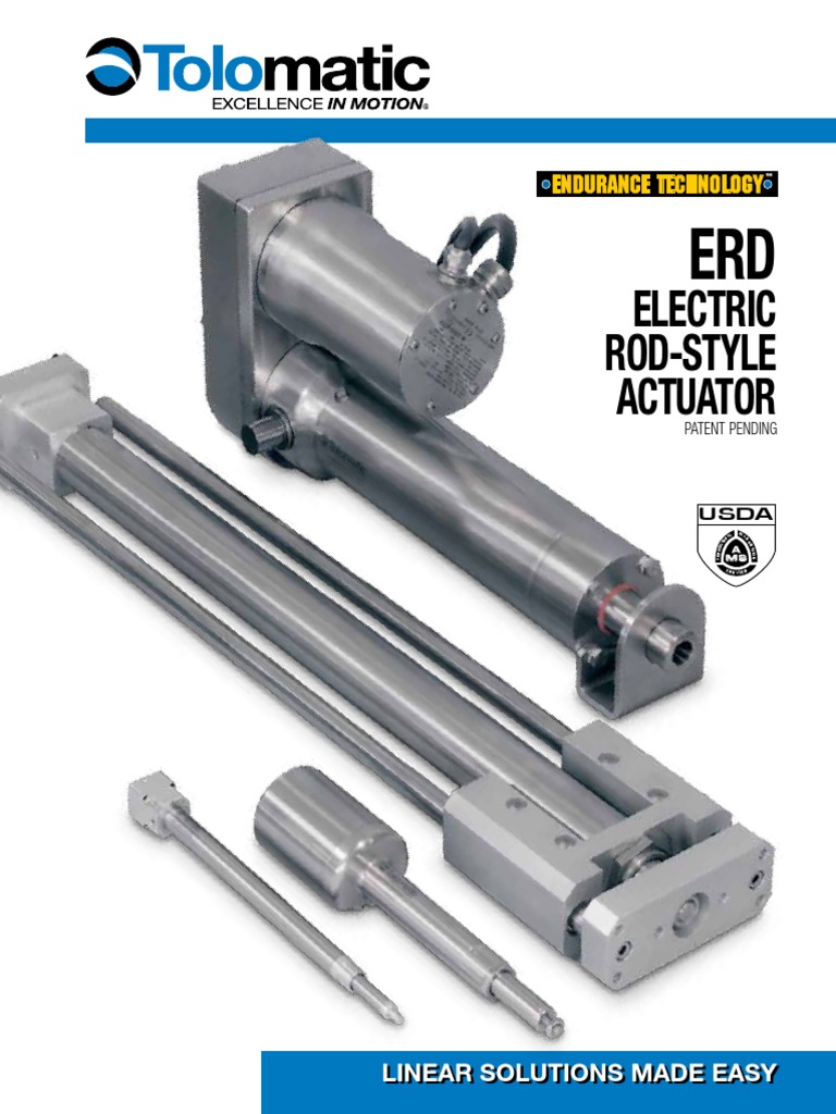 Tolomatic ERD Electric Rod-Style Actuator Brochure | PDF | Mechanical ...