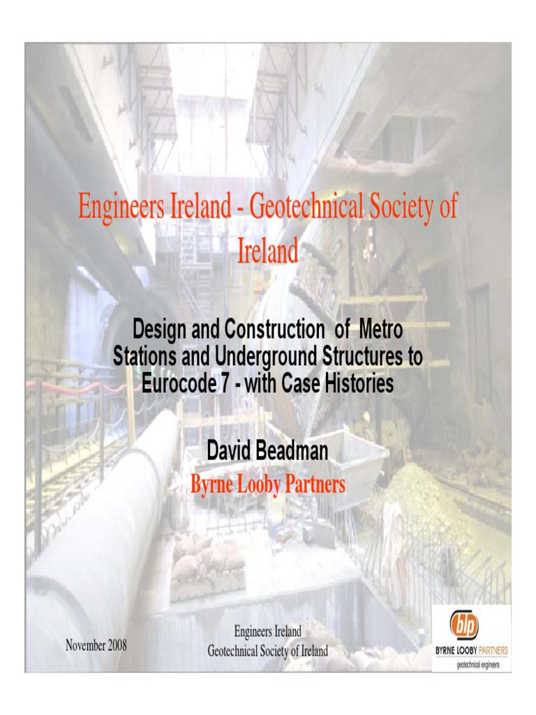 Design of Underground Metro Stations | PDF | Geotechnical Engineering ...