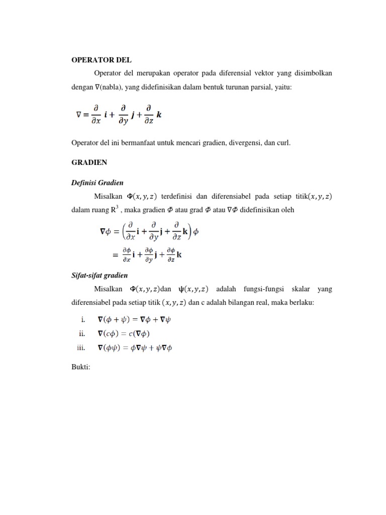 Operator Del | PDF