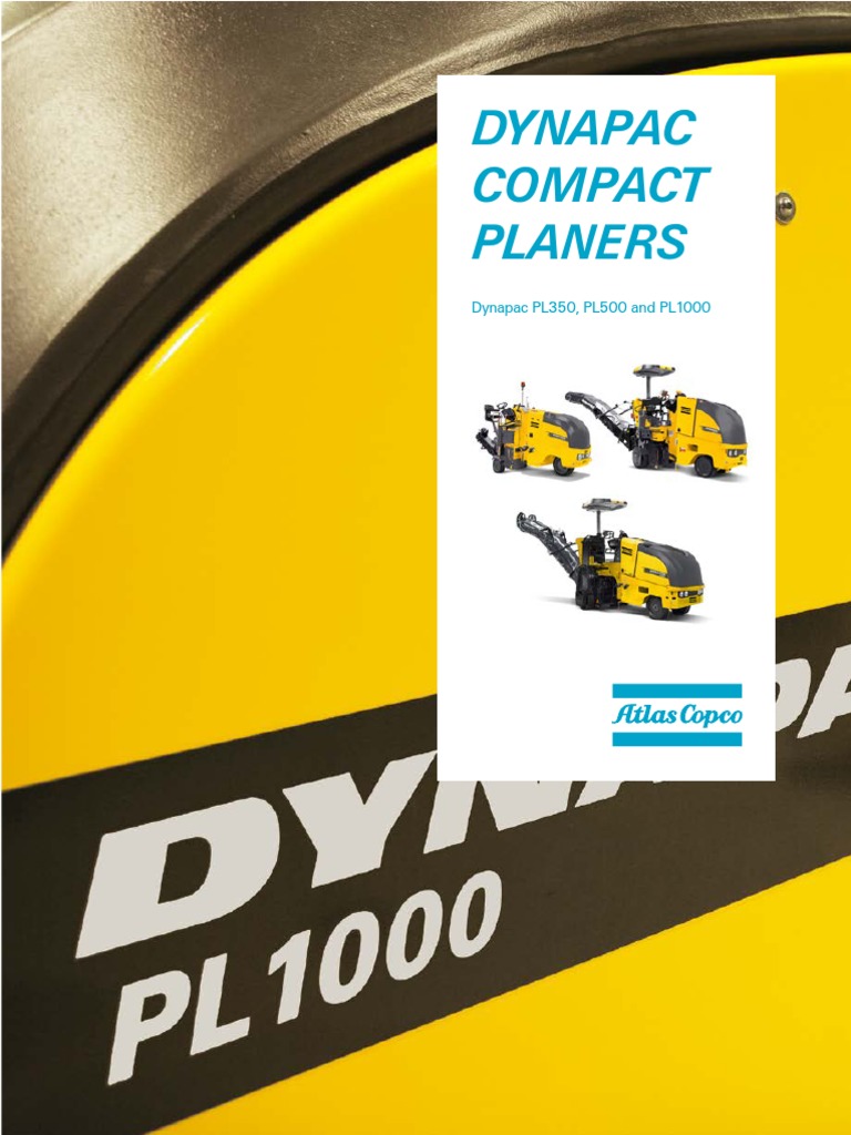 Dynapac Compact Planers: Dynapac PL350, PL500 and PL1000 | PDF ...