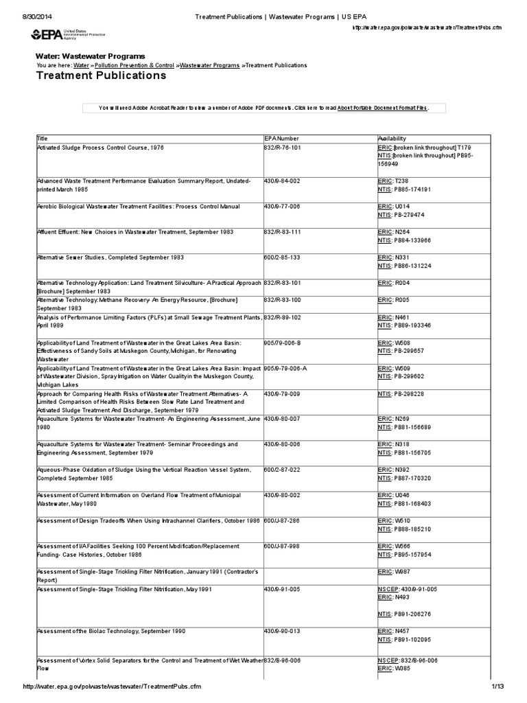 Treatment Us Epa Pdf Sewage Treatment Wastewater