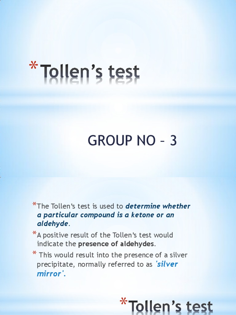 Tollen’s Test