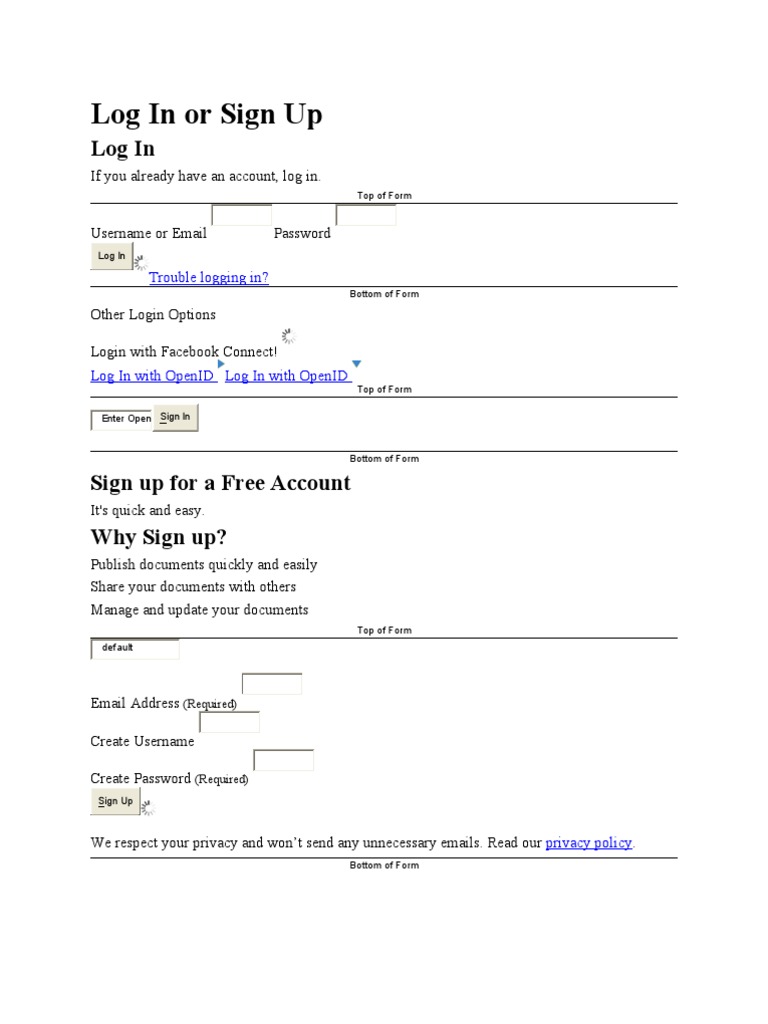 Log in or Sign Up | PDF | Password | Scribd