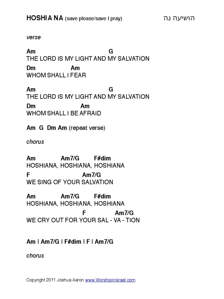 Notable Praise - Hoshiana | PDF