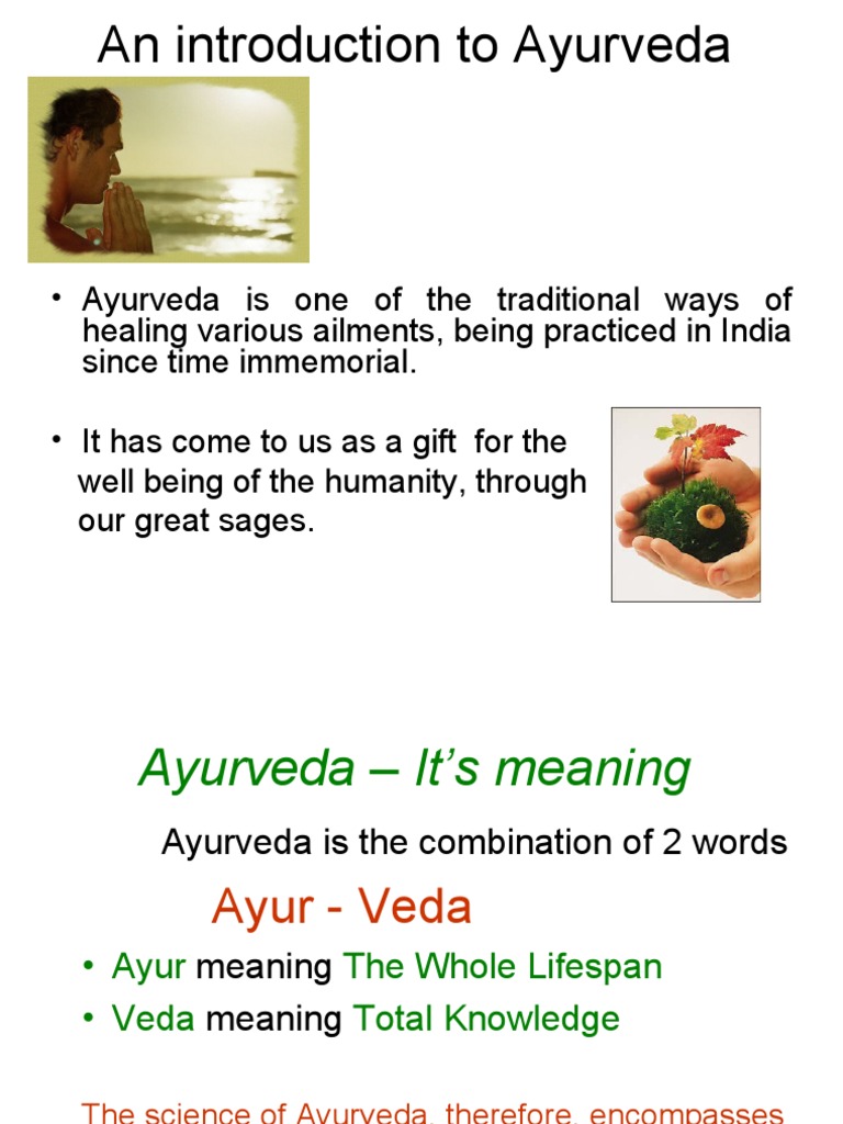 An Introduction To Ayurveda | PDF | Ayurveda | Taste