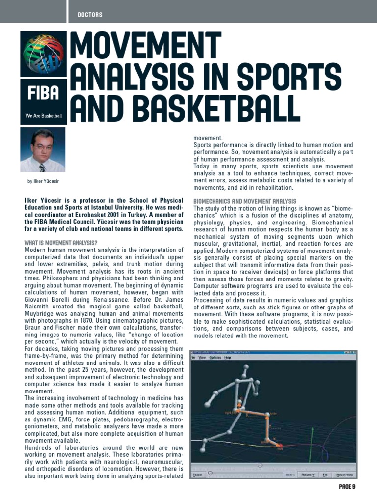 Movement Analysis in Sports and Basketball: Doctors | PDF ...