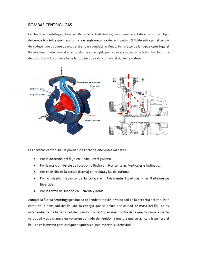 Bombas Centrifugas PDF | PDF | Bomba | Ingeniería mecánica