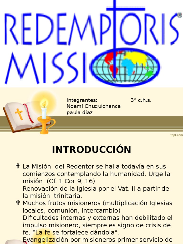 Redemptoris Missio | PDF | Misionero | Creencia religiosa y doctrina
