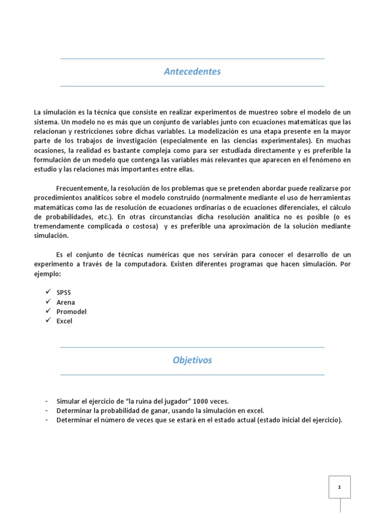 Practica 1 - IO2 | PDF | Simulación | Ecuaciones