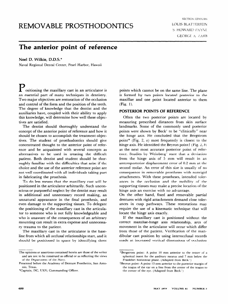 Anterior Point of Reference | Download Free PDF | Anatomical Terms Of ...