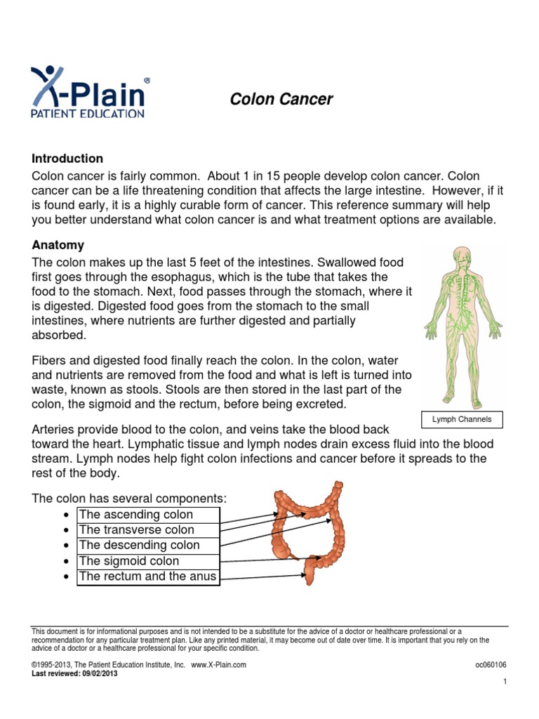 Colon Cancer | PDF | Colorectal Cancer | Neoplasms