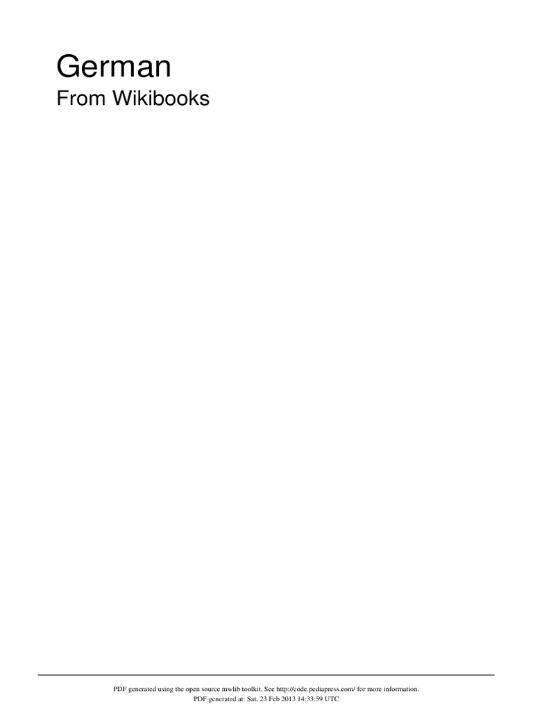 German | Download Free PDF | German Language | English Language