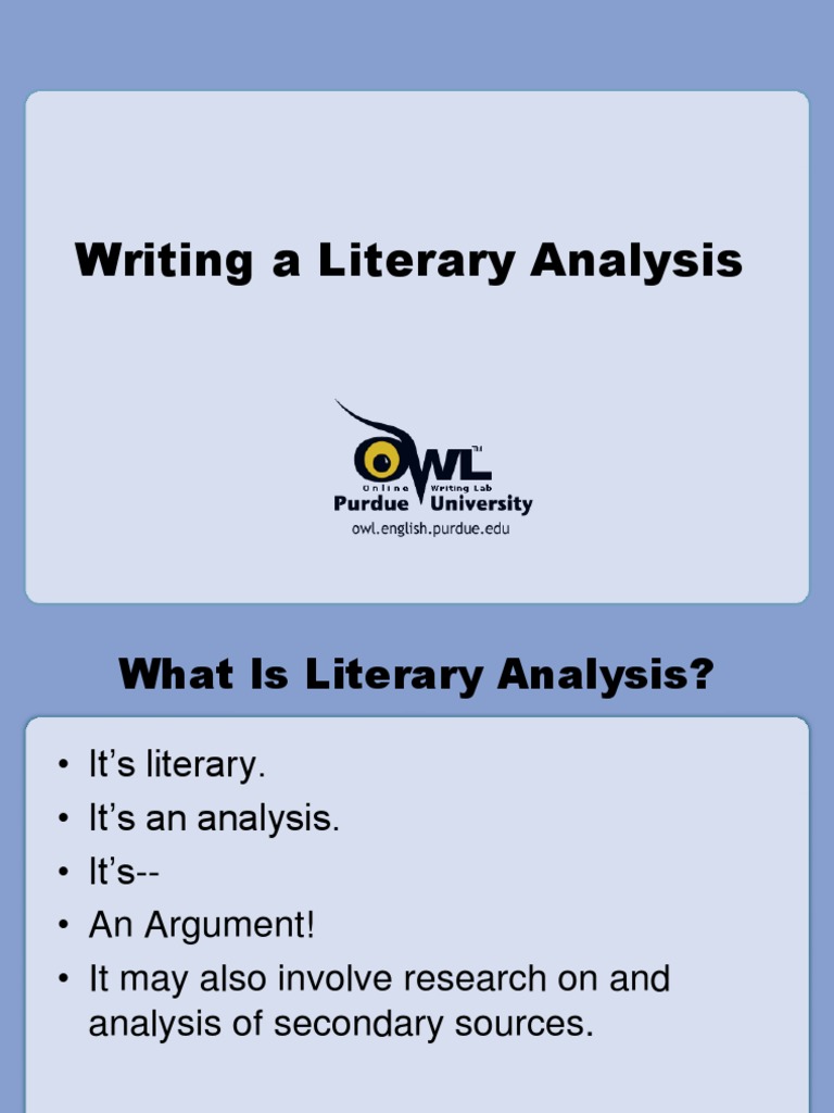 Guide to Writing Literary Analysis | PDF | Literary Criticism | Moby Dick