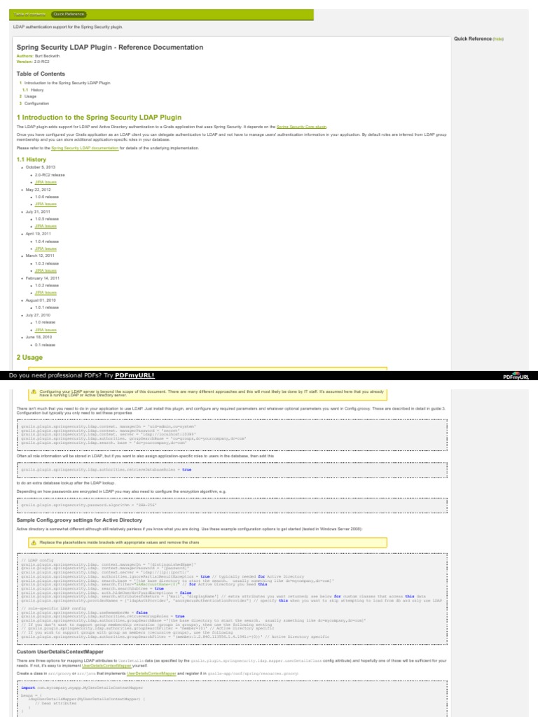 LDAP Configuration | Download Free PDF | Active Directory | Information Technology Management