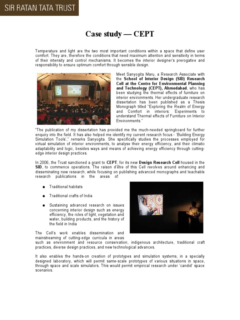 Cept Case Study | PDF | Simulation | Interior Design