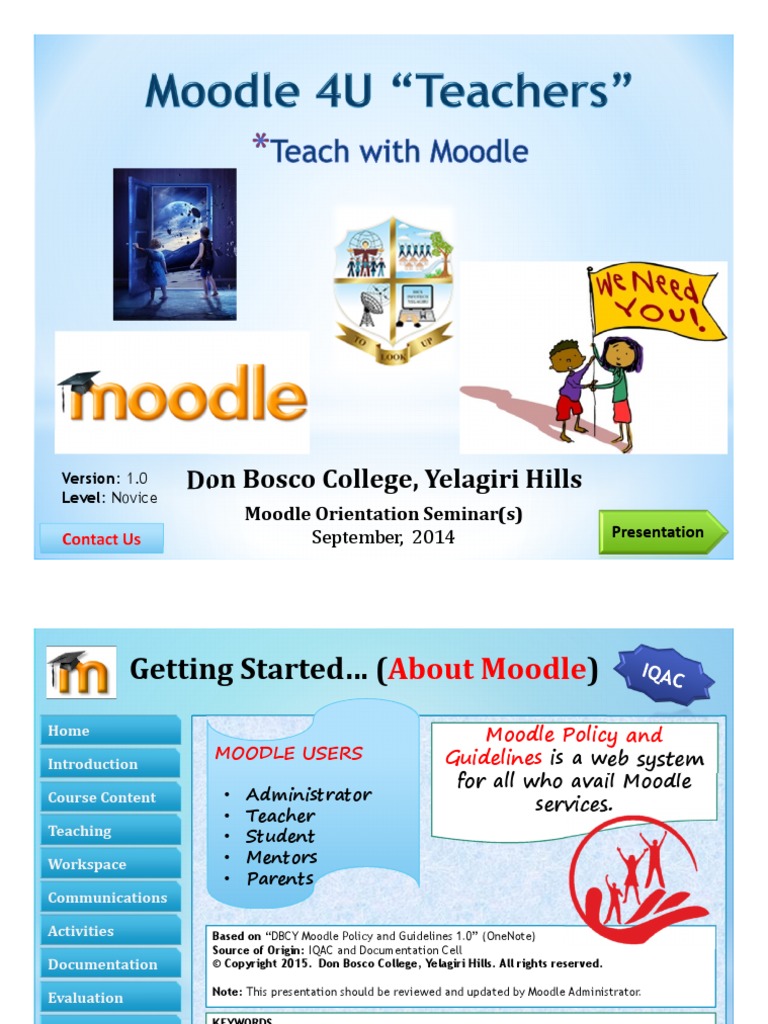 Teaching With Moodle: Moodle 4U "Teachers" | PDF | Educational ...