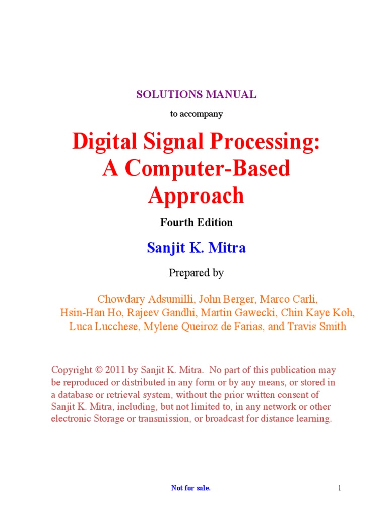 Ch5 (4e) Soln Part2 | PDF | Discrete Fourier Transform | Algorithms