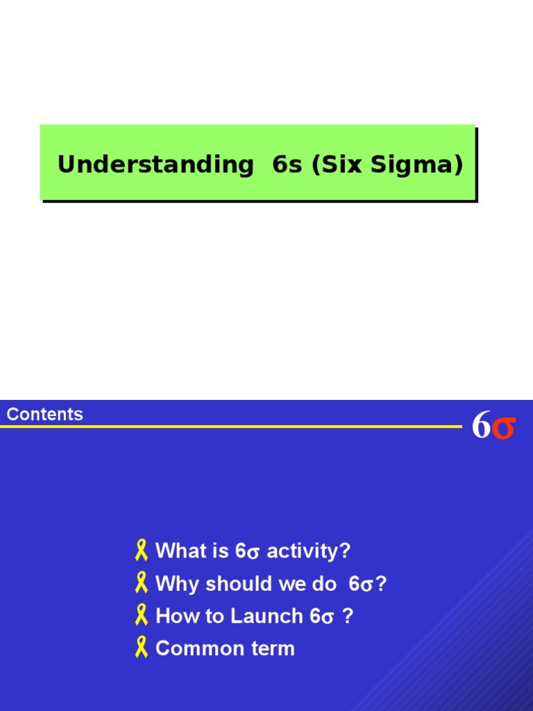 Understanding 6 Sigma | PDF | Correlation And Dependence | Standard Error