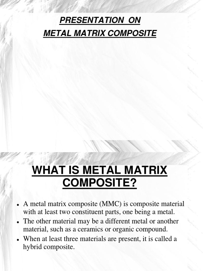 MMC | PDF | Chemical Substances | Materials