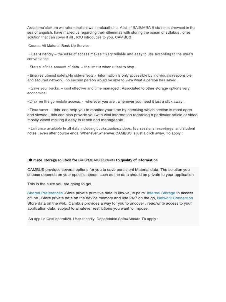 Ultimate Storage Solution For To Quality of Information: Shared Preferences Internal Storage ...